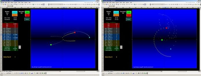 A basic 3-body Planetary System – Excel Unusual