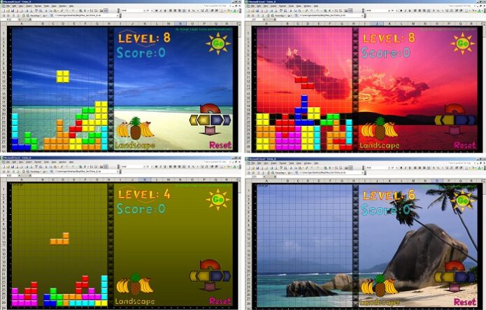 A Game Of Tetris In Excel Excel Unusual