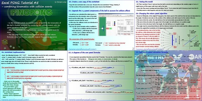 How to make a game of PONG in Excel – part #5 – Excel Unusual