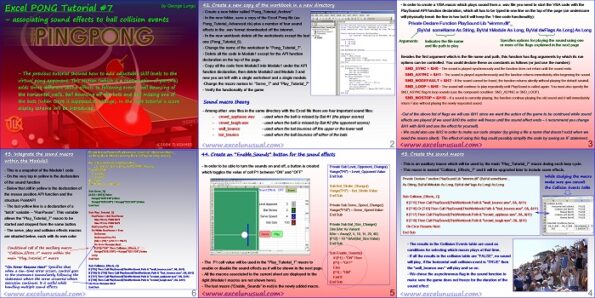 How to make a game of PONG in Excel – part #7 – Excel Unusual