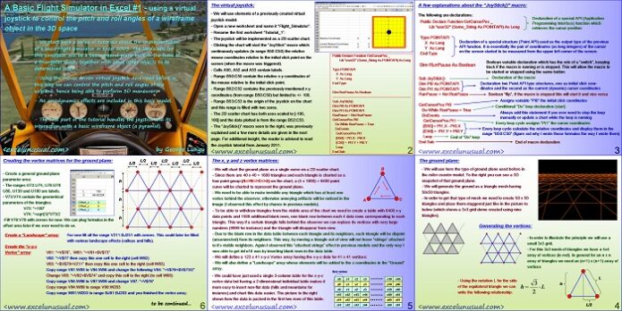Flight Simulator Tutorial #1 – the joystick and a ground mesh – Excel ...