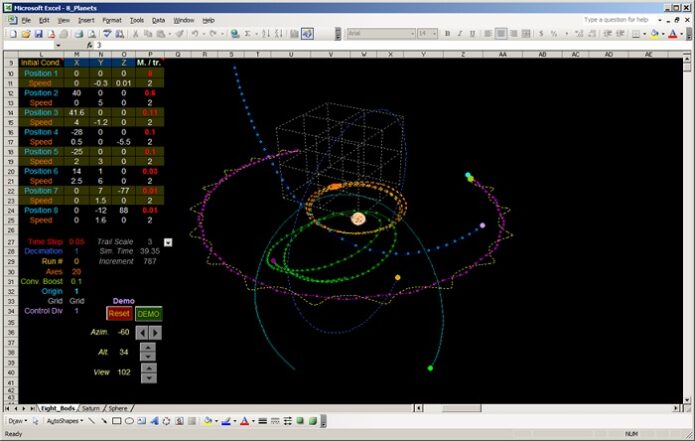 A Legacy 3D Octal Planetary Model – Excel Unusual